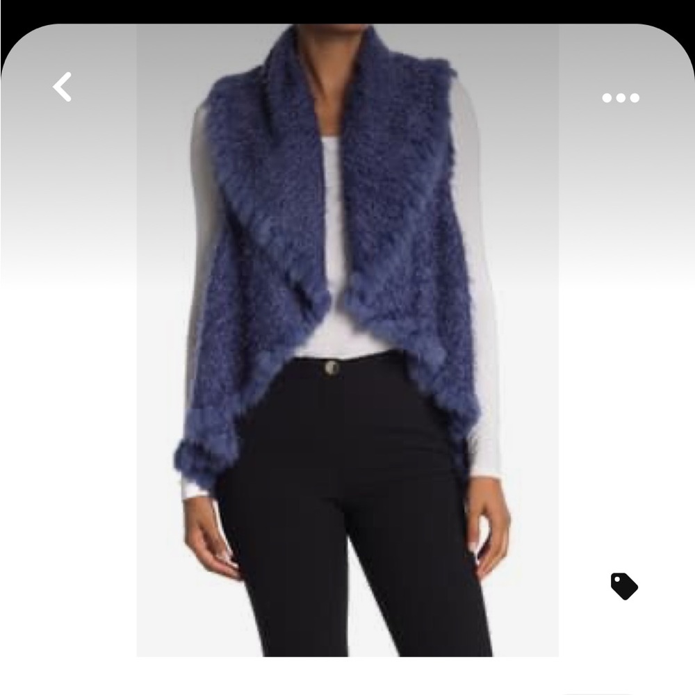 Soft Flowy Vest. Blueberry Color -Womens Small - Gem